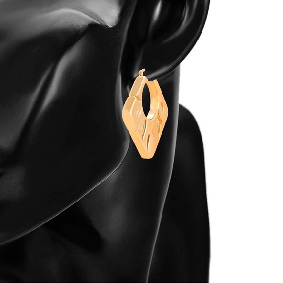 Jewelry | Jumbo Geometric Hoops 18k Gf 22 Inches Huge Wakanda Gift ...